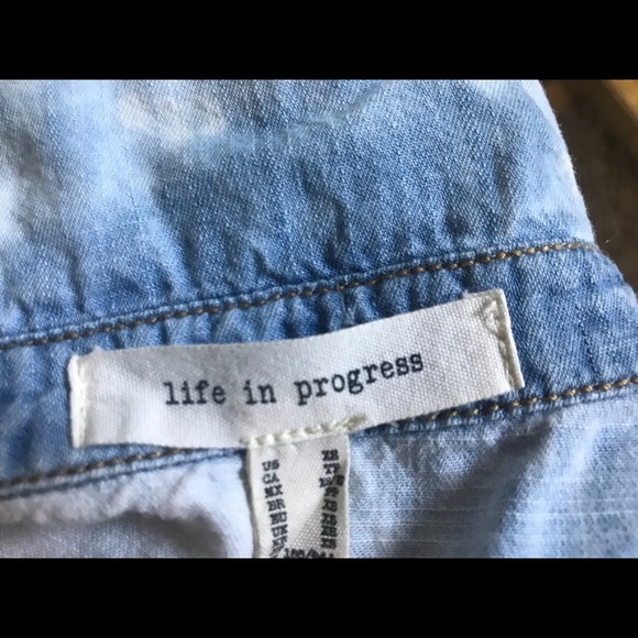 life in progress | Tops | Life In Progress Denim Button Down Shirt ...
